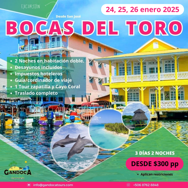 Excursión a Bocas del toro 3 días 2 noches - Gandoca Tours