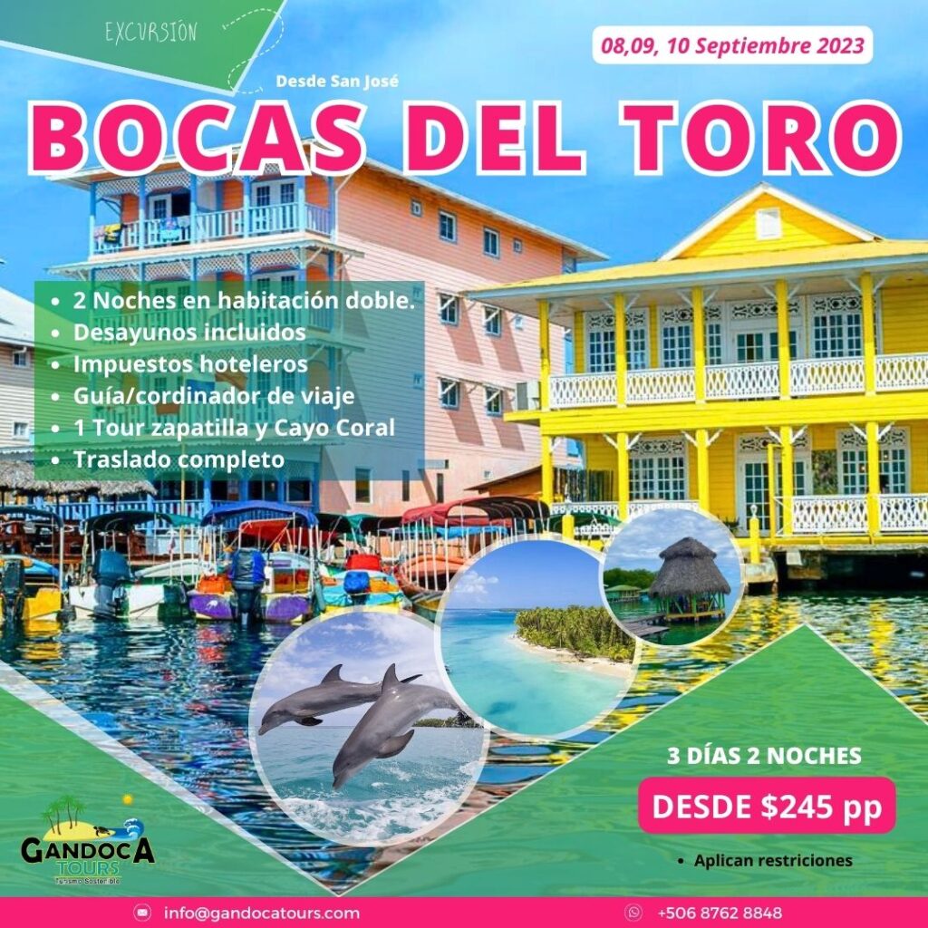 Excursión a Bocas del toro 3 días 2 noches - Gandoca Tours